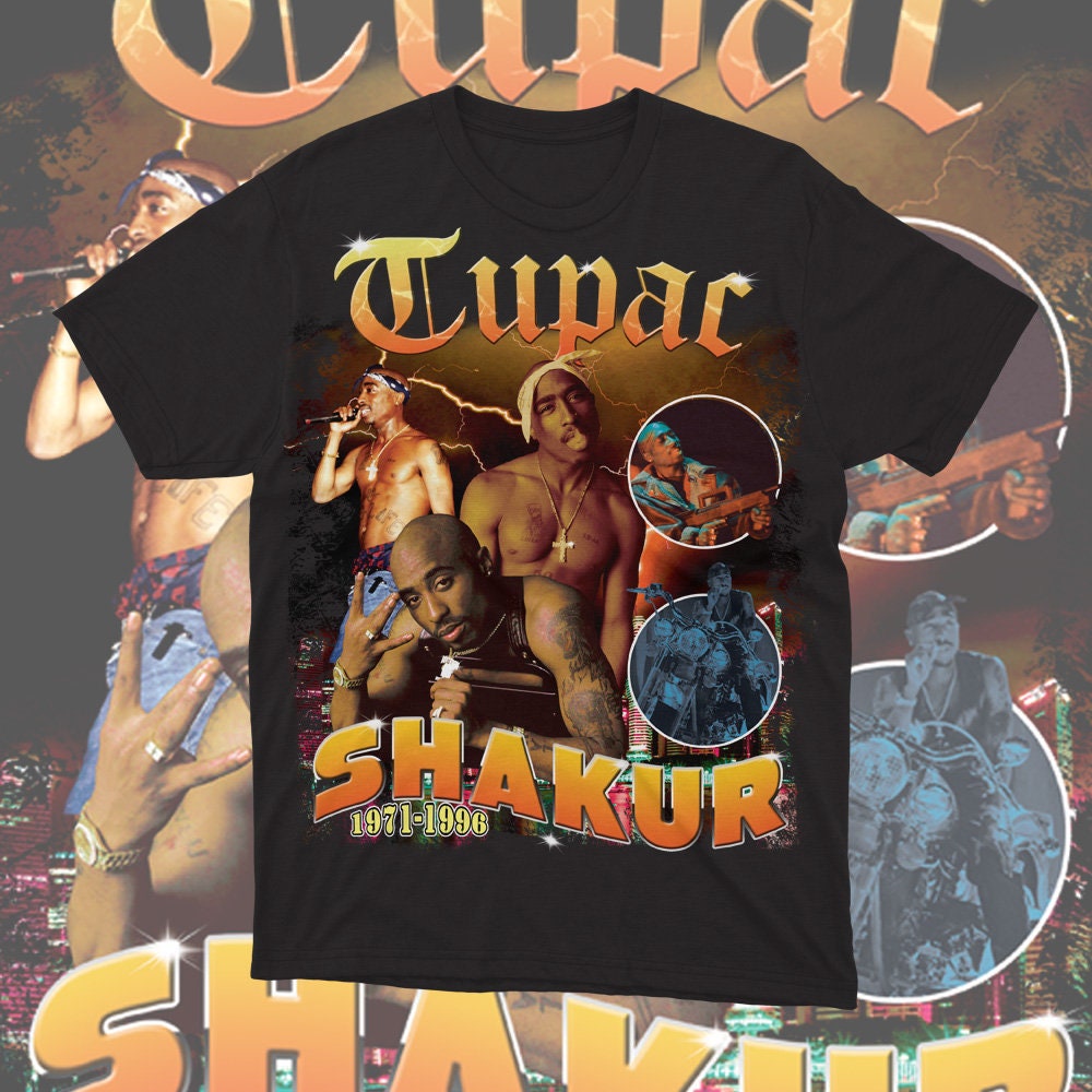 Tupac 90s Bootleg Hip Hop Printable Shirt , Ready To Print Tupac Shakur ...