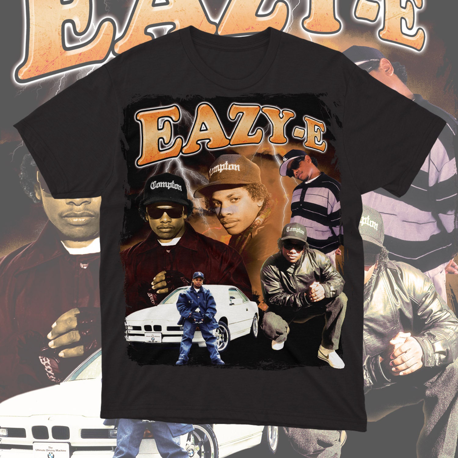 Eazy E Bootleg Shirt Png, 90s Shirts, Printable Bootleg Rap Tee Shirt ...