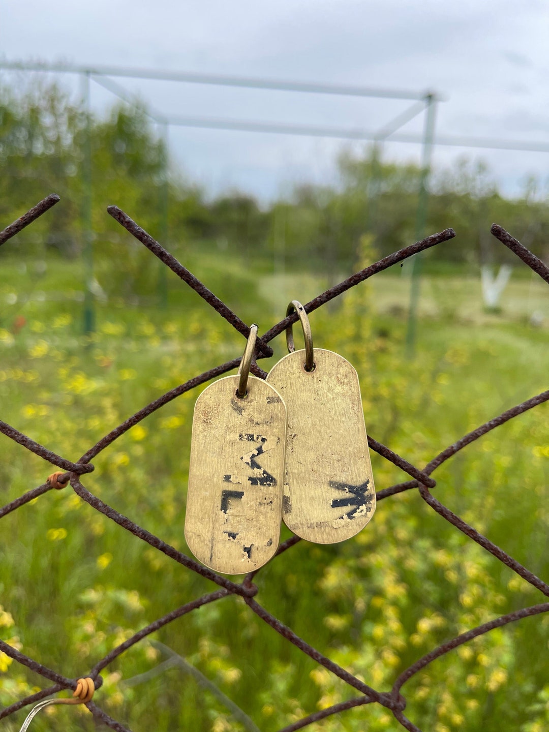 Artillery Shell Keychain With Natural Signs - Metal Howitzer Shell ...