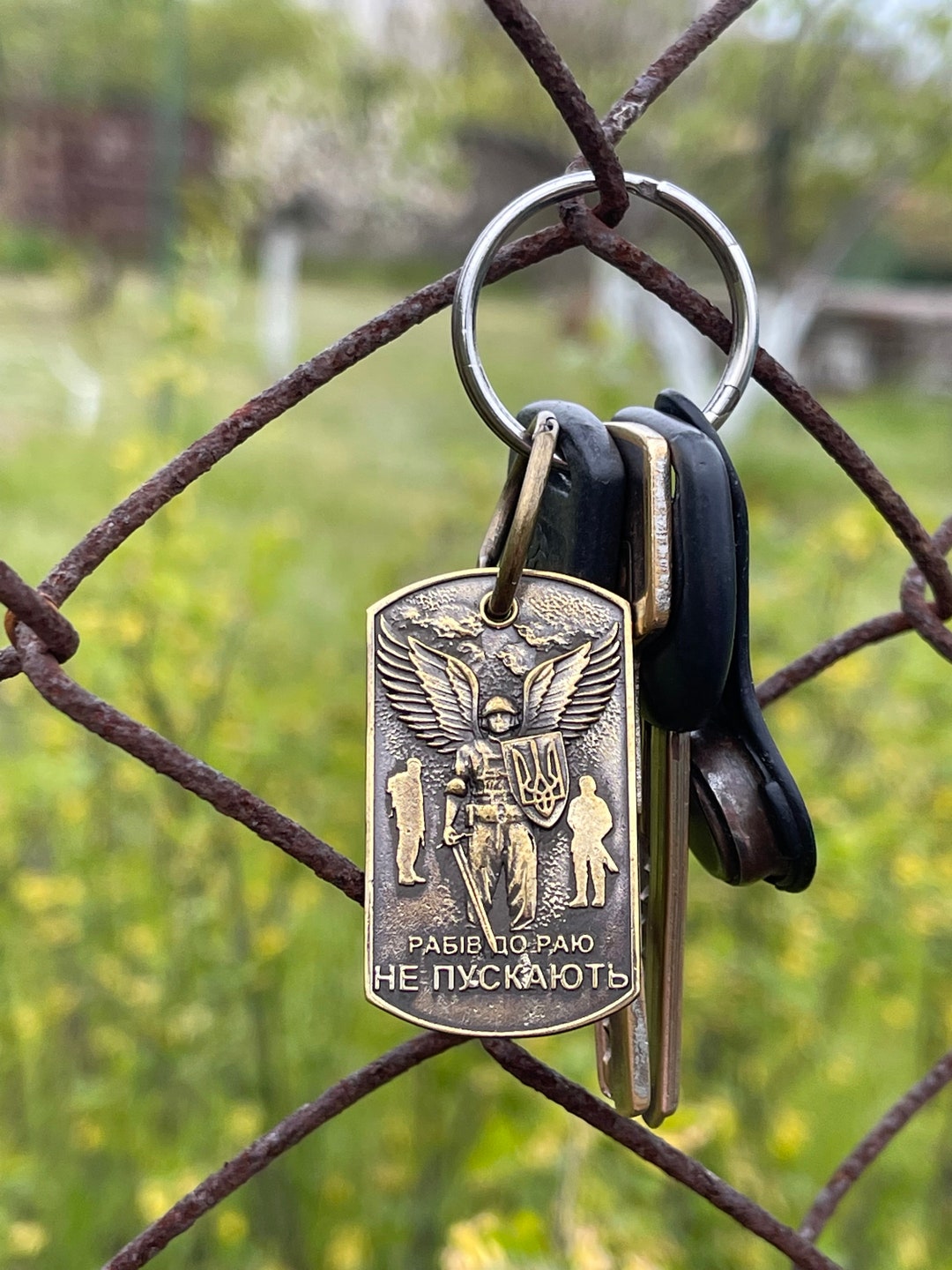 Real Missile Dog Tag Keychain, Unique Ukrainian Keychain, Brutal ...