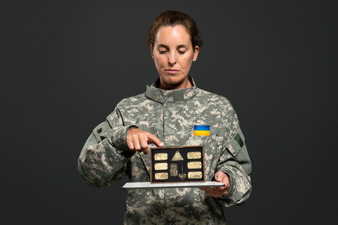 Brutal Military Gift Custom Keychains Set Made in Ukraine From Fired ...