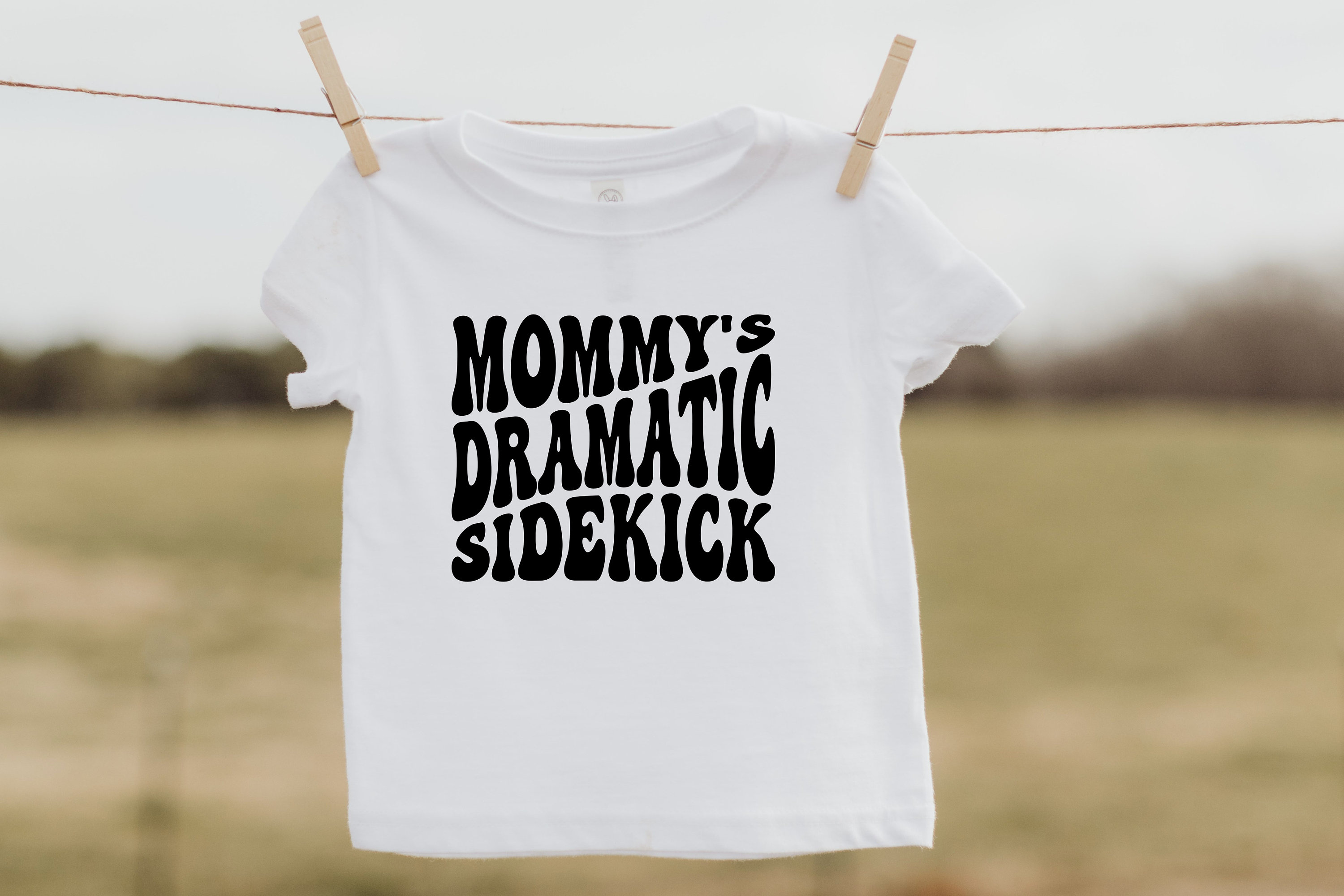 Mommy's Dramatic Sidekick Toddler Shirt, Funny Toddler Shirts, Mommy's ...