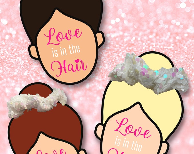Scrunchie Valentine Printable Kids Valentine, School Valentine, Girl ...