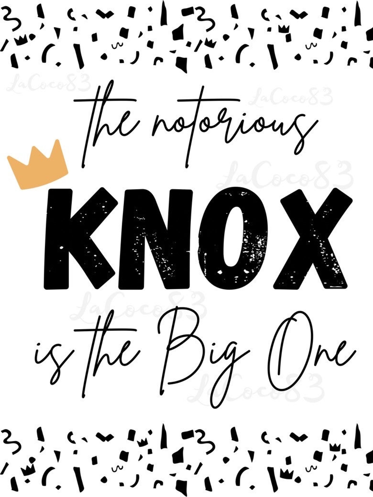 The Notorious One Birthday Sign, Notorious, Customizable Digital ...