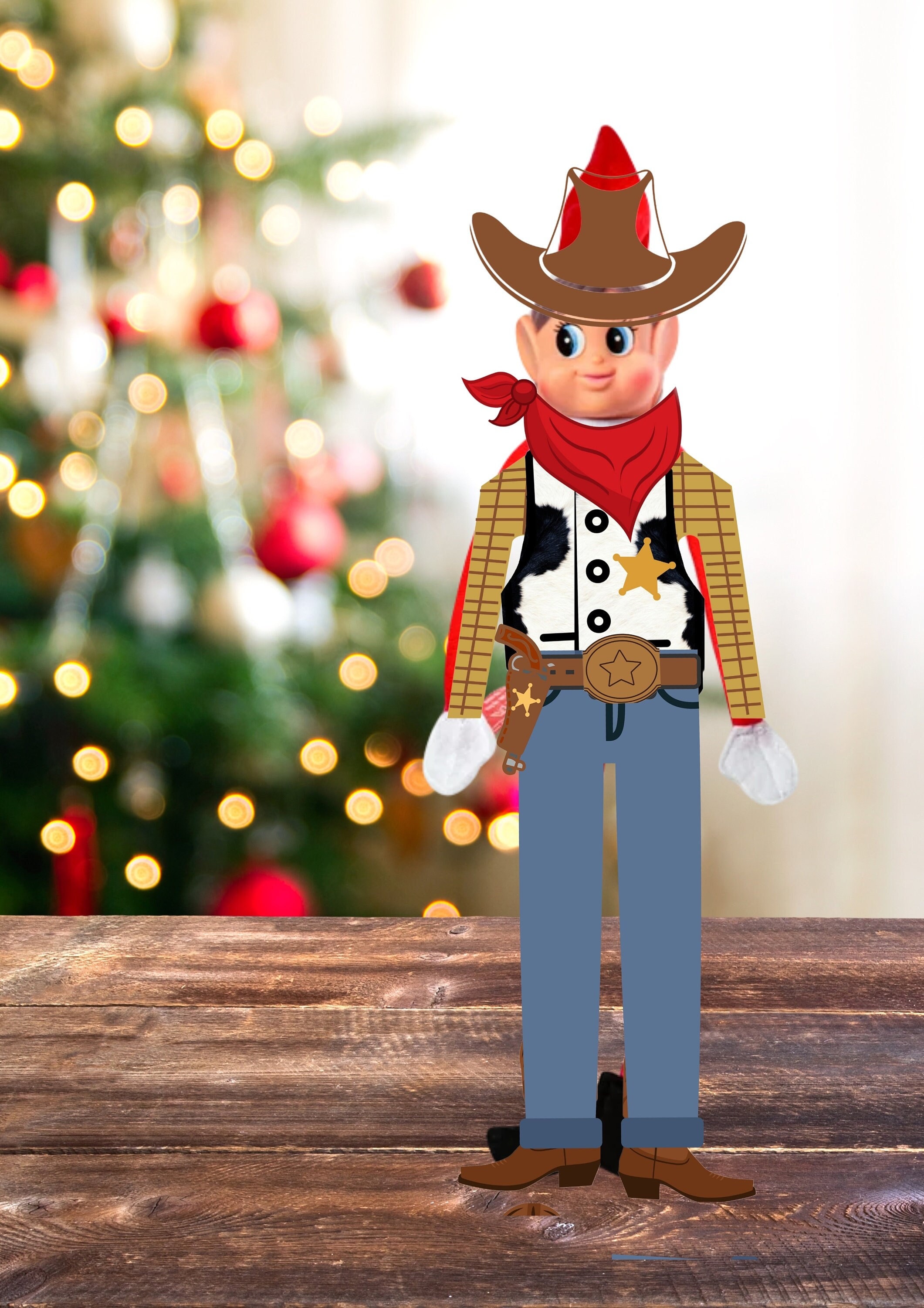 Printable Cowboy Elf Props, Easy DIY Elf Magic, Cowboy Elf, Kids Elf ...