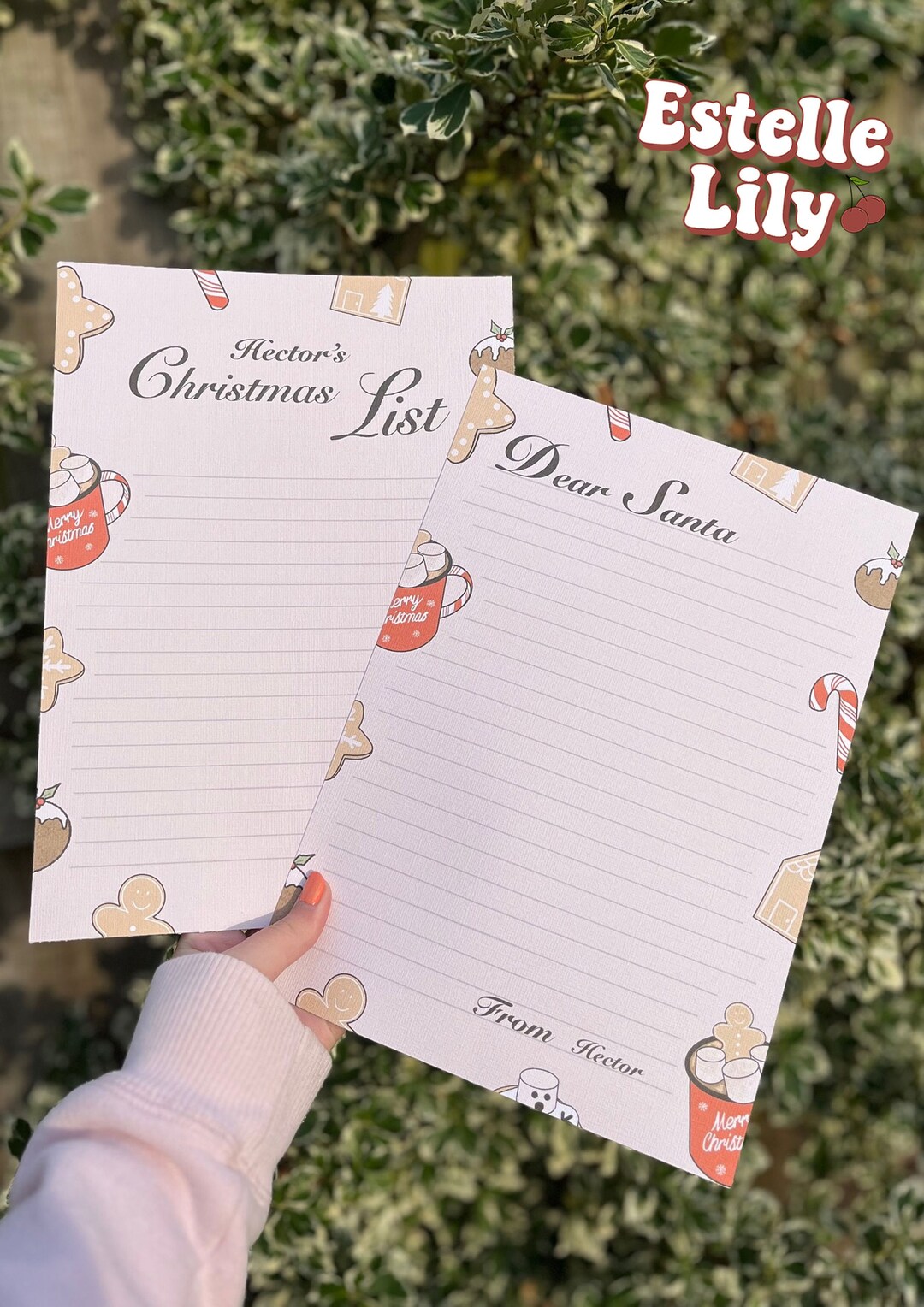 Christmas Wish List and Santa Letter - Etsy