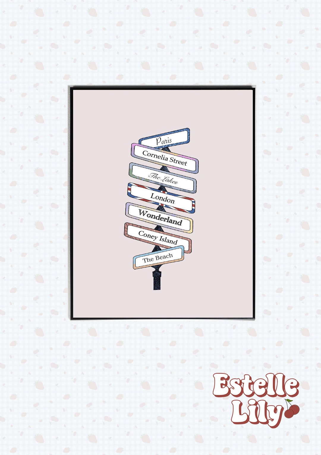 Taylor Swift Eras Tour Inspired Poster Greeting Card Digital Design A4 ...