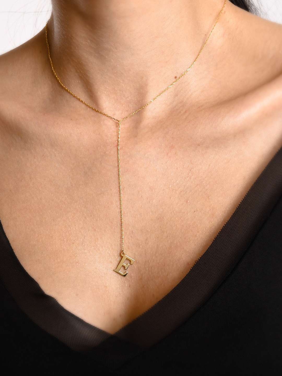 Dangle Letter Necklace,custom Letter Necklace,personalized Letter ...