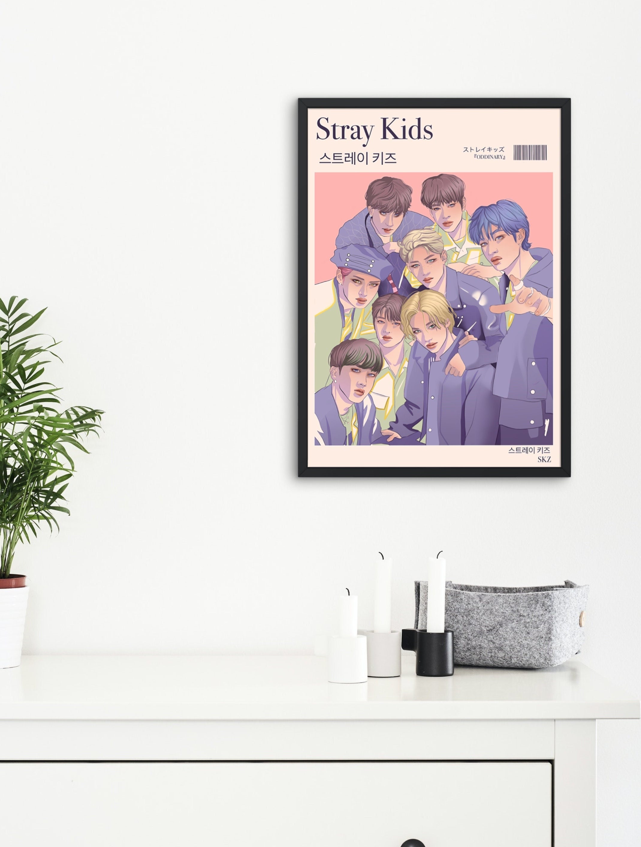 Stray Kids A4 Poster - K-pop Boy Band Print With Felix, Hyunjin, Lee ...