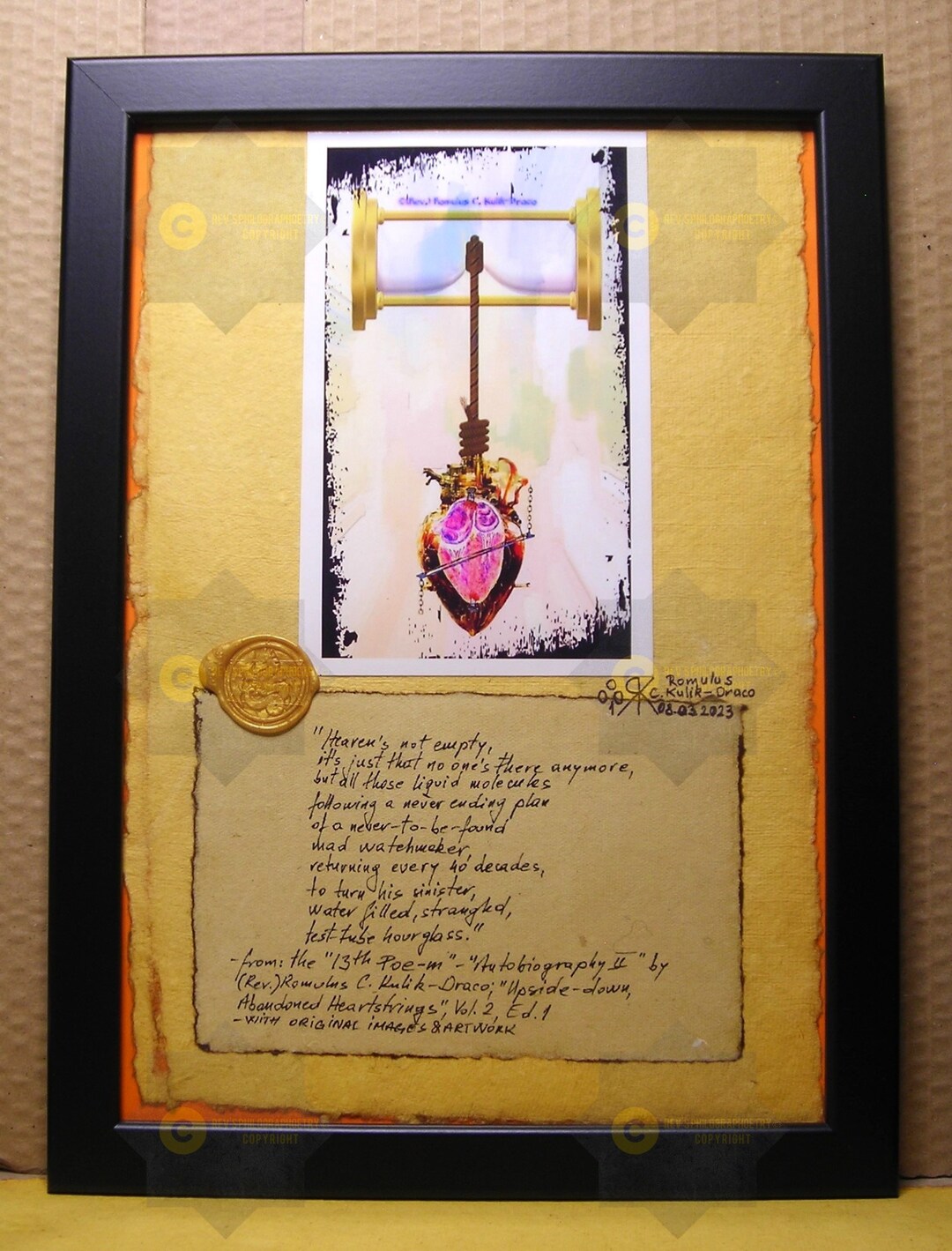 NEW! AFFORDABLE! Upside-down, Abandoned Heartstrings Philographoem ...