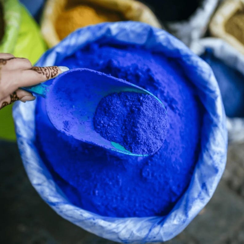 Pure Moroccan Blue Nila Powder: Skin & Hair Beauty Secret - Etsy