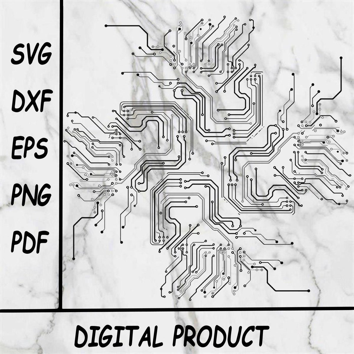 Circuit SVG, Circuit PNG, Circuit DXF, Circuit Pdf Digital Product ...