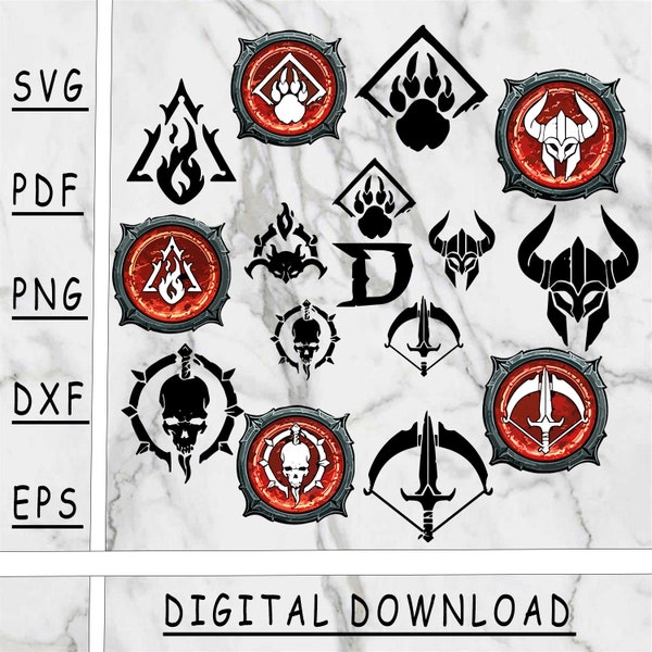Buy Diablo Class Svg Online In India - Etsy India