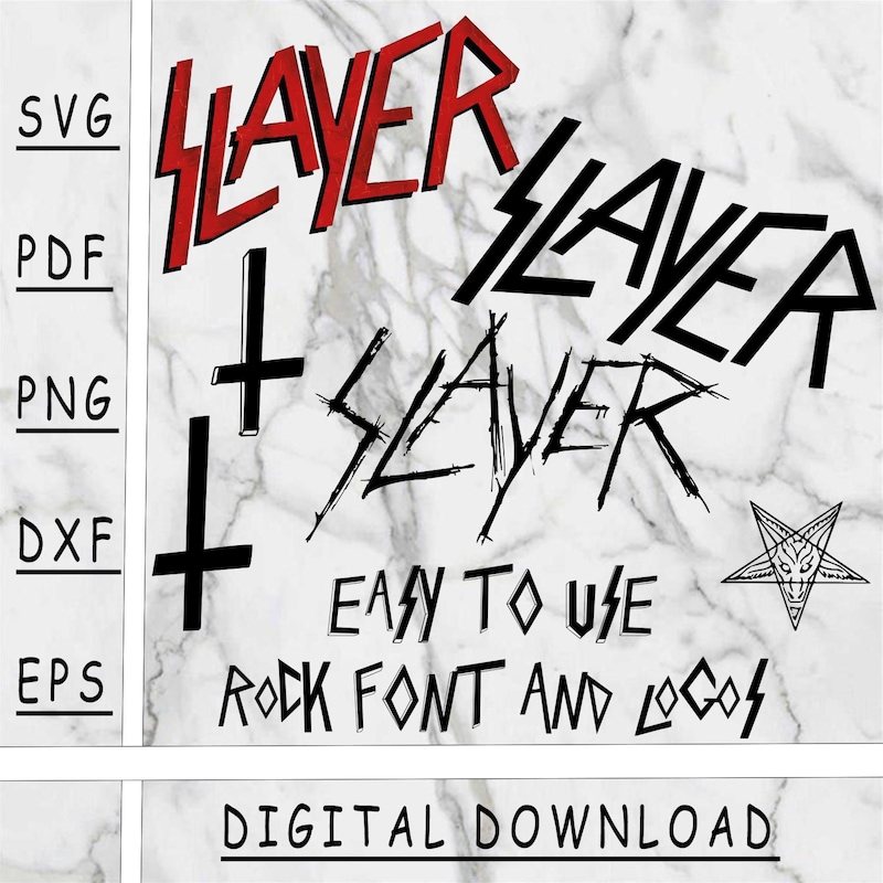 Slayer Logo Cricut File - Etsy