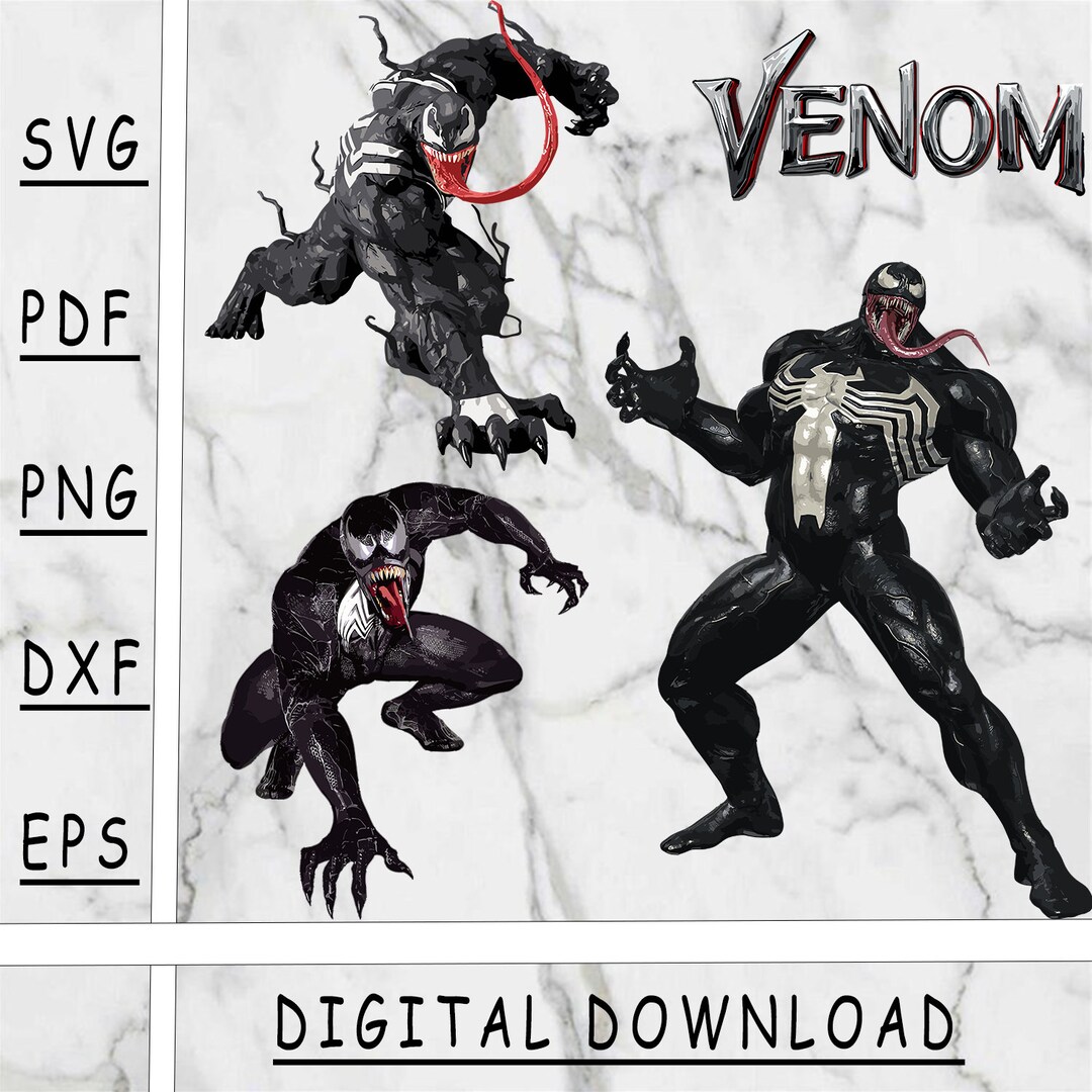 Venom Body SVG, Venom Body PNG, Venom Body DXF, Venom Body Pdf, Venom ...