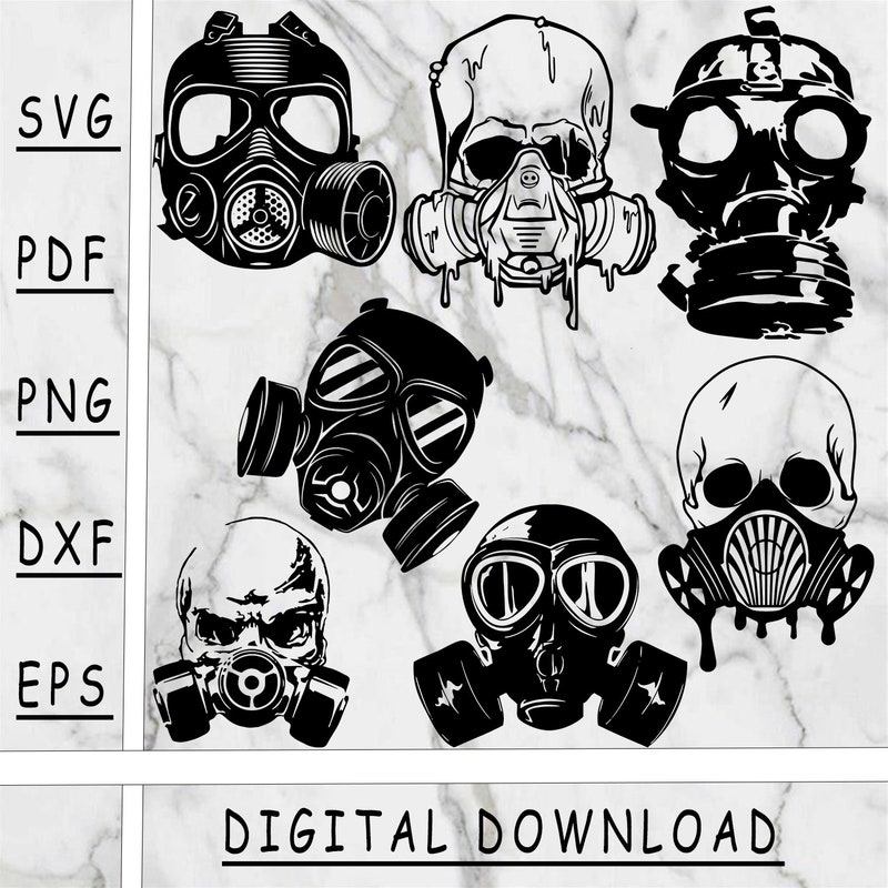 Gas Mask Svg - Etsy