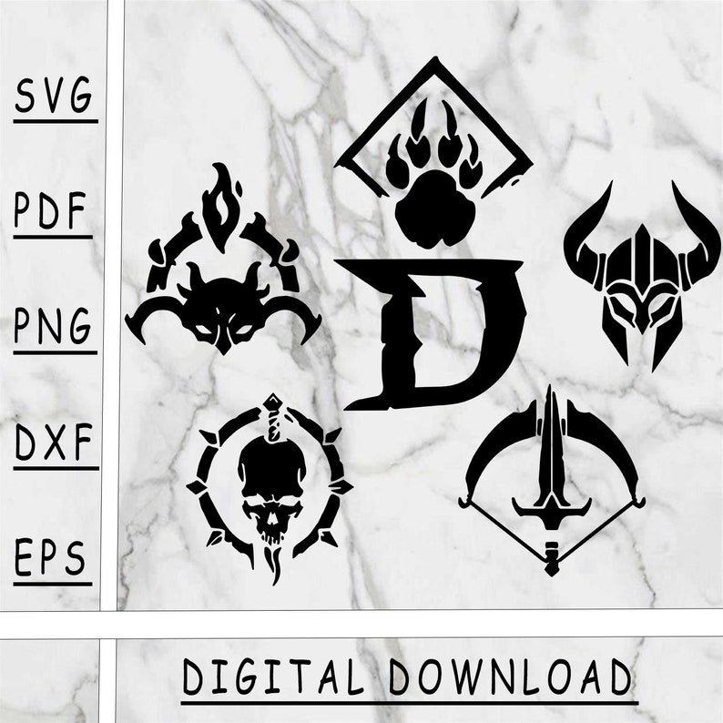 Diablo Class SVG, Diablo Class Png, Diablo Class Pdf, Dxf, Eps, Instant ...