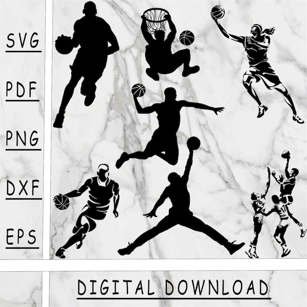 Basketball Logo Svg Bundle - Etsy