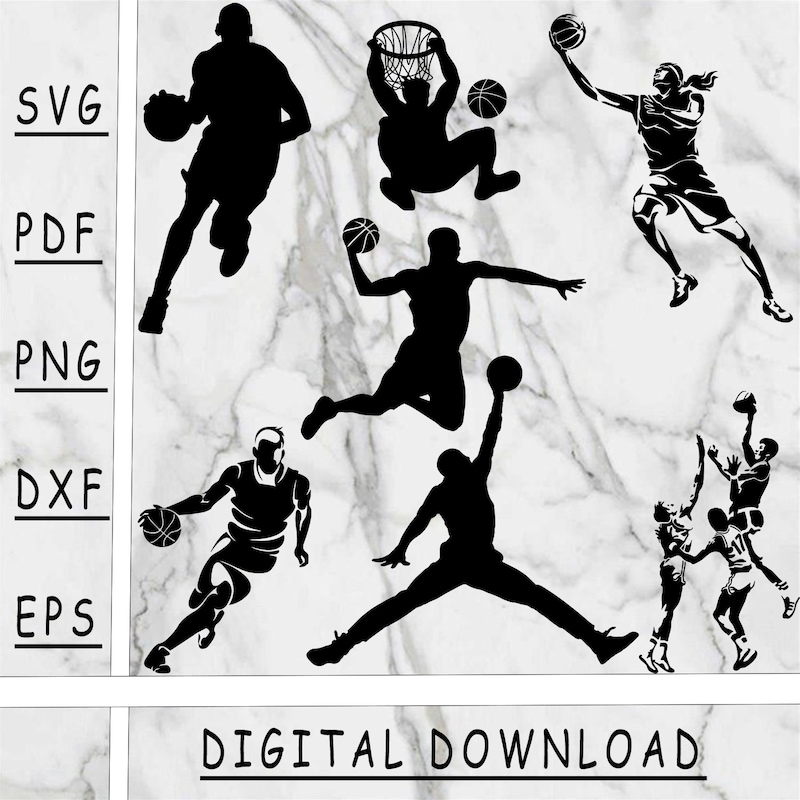 Basketball Logo Svg Bundle - Etsy