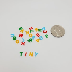 Dollhouse Miniature Alphabet Set - 26 Letters - Etsy