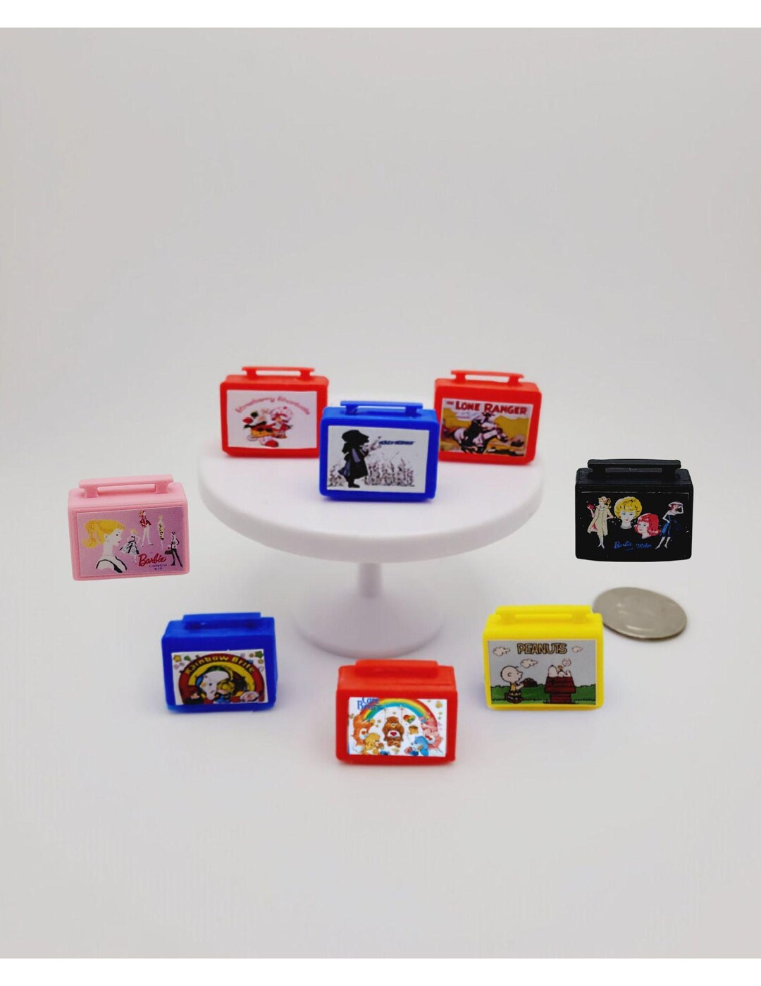 Dollhouse Miniature Lunch Boxes/tiny Vintage Lunch Box for Dollhouses ...