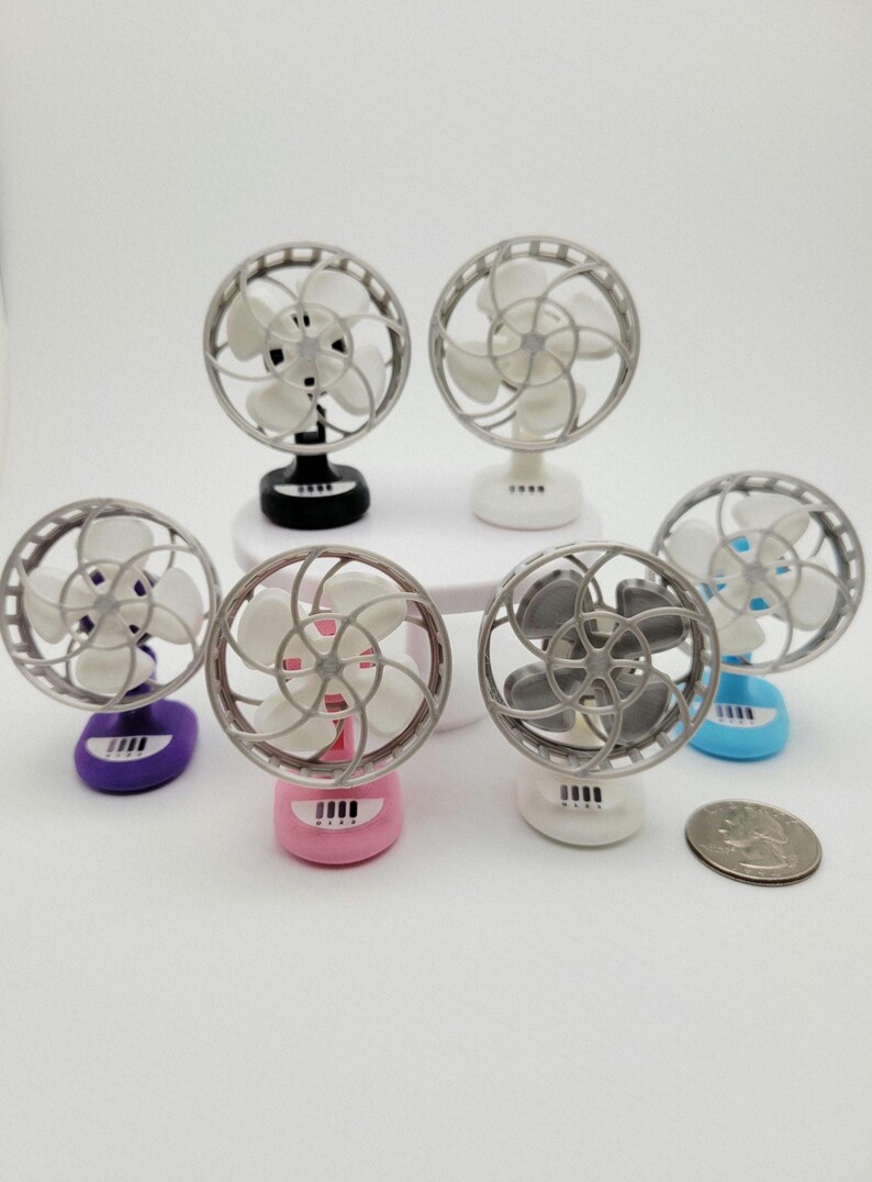 1:6 Miniature Table Top Fan Dollhouse Accessory - Etsy