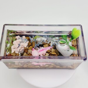 Miniature Aquarium Rocks and Plants/tiny Fish Tank Supplies/miniverse ...