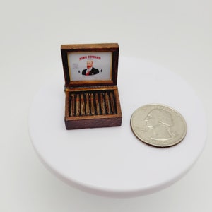 Miniature Cigar Box With Cigars - Etsy