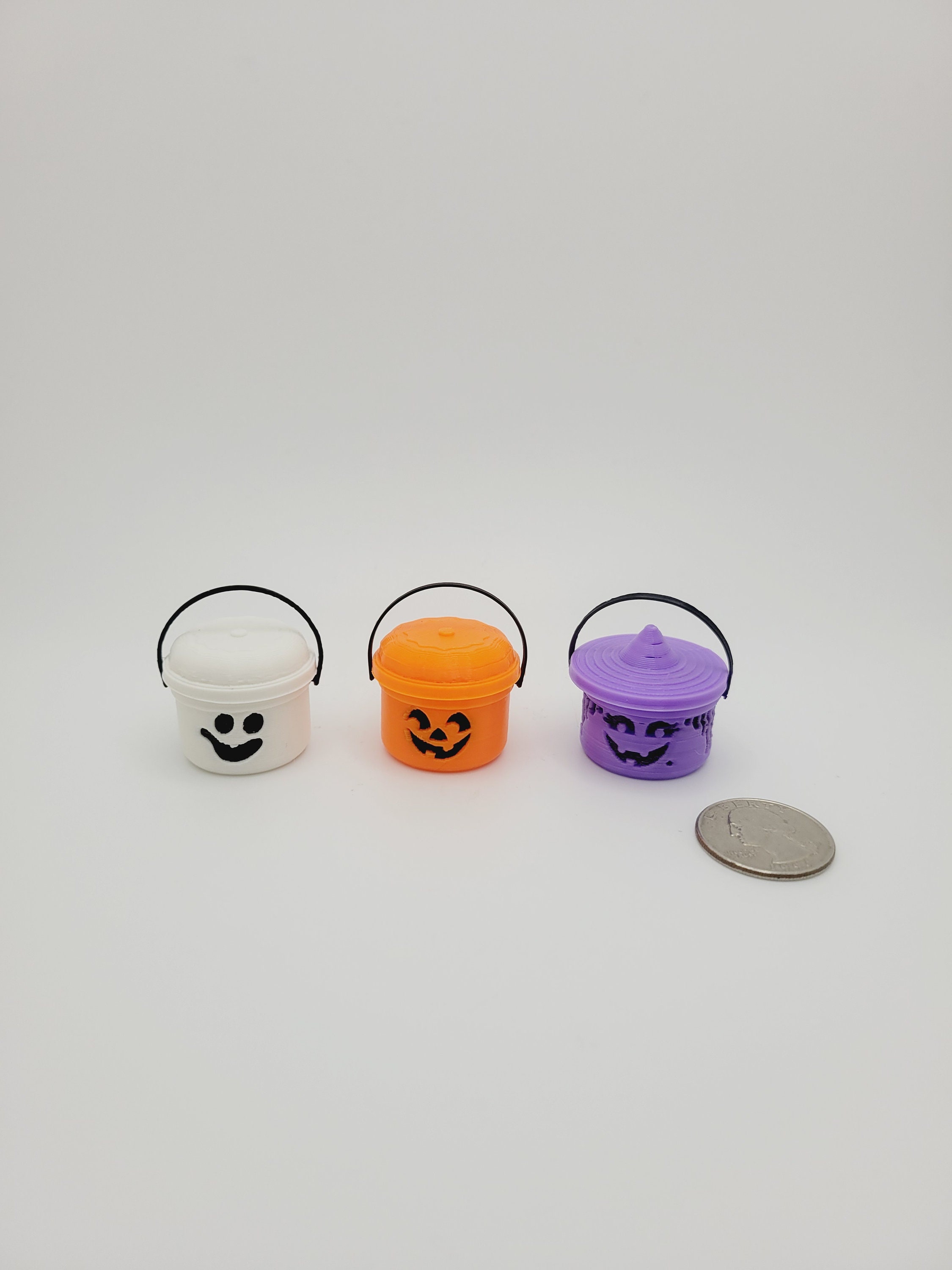 Miniature Trick or Treat Buckets Dollhouse Halloween Decor 1 Pc - Etsy