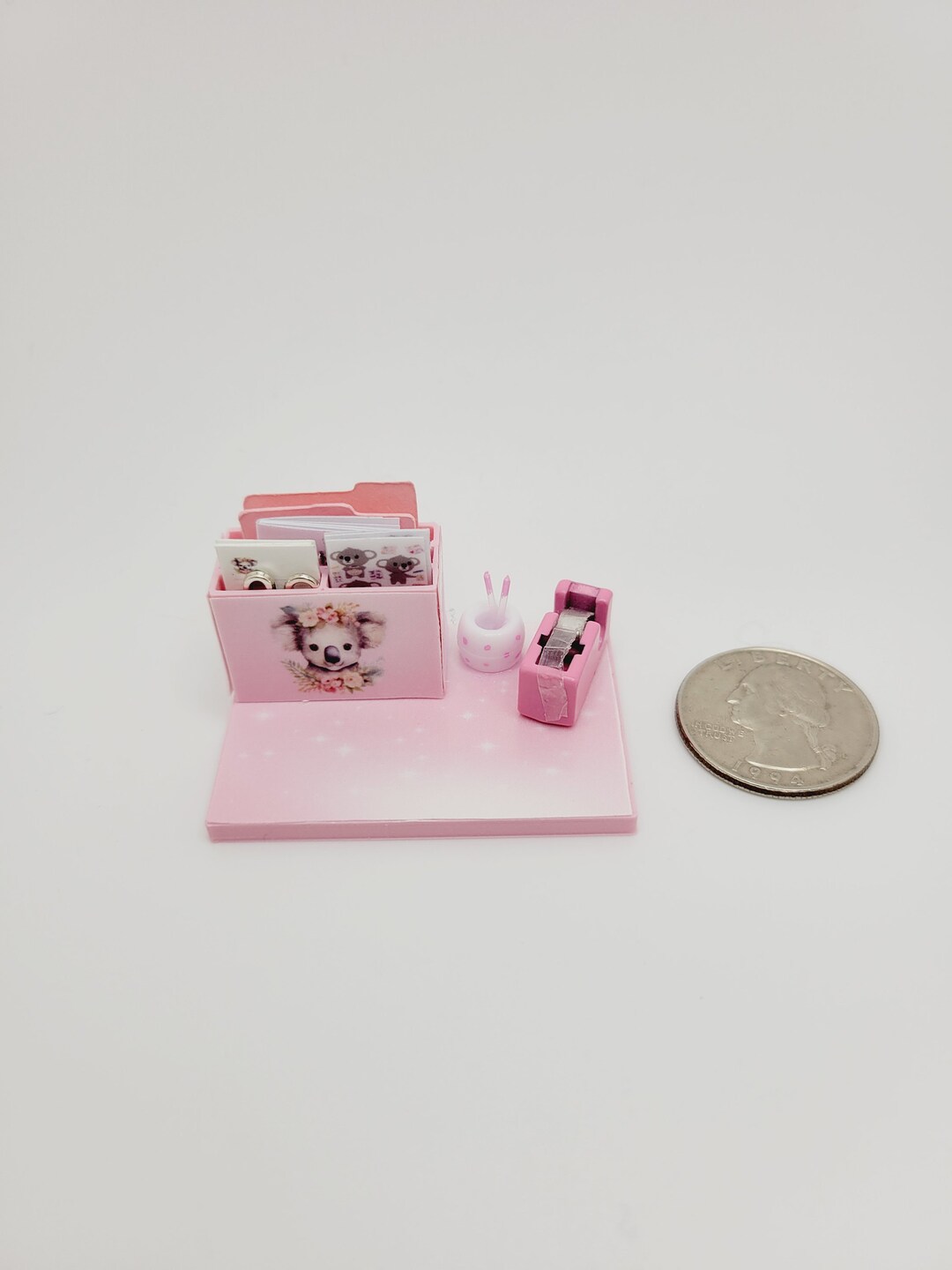 Dollhouse Miniature Desk Organizer 1:12 Scale - Etsy