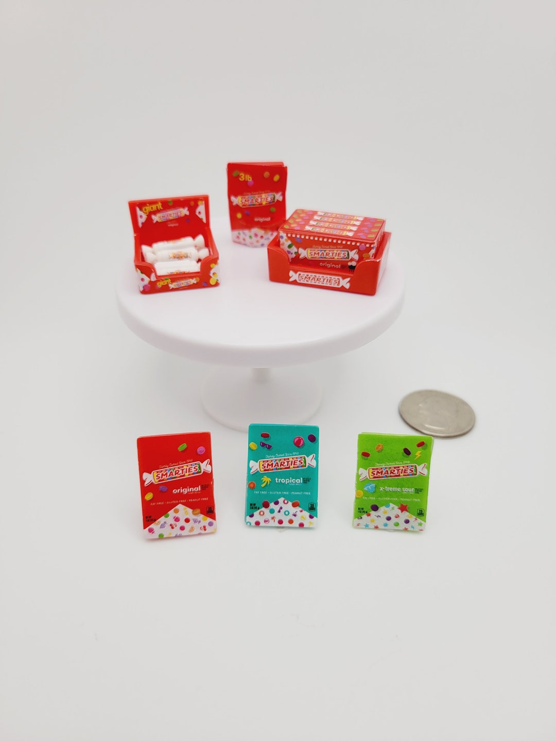Dollhouae Miniature Candy Smarties Display Miniature Candy Stores - Etsy