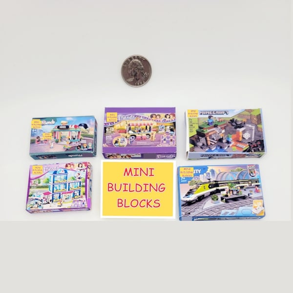 Micro Mini Building Block Sets - Etsy