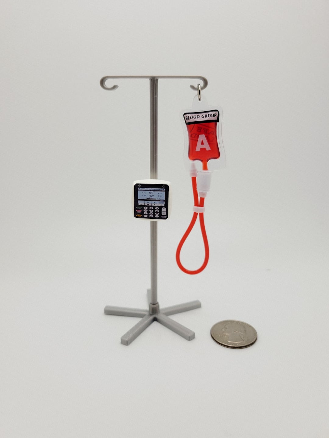 Dollhouse Miniature IV Pole: 1/12 Scale Medical Prop - Etsy