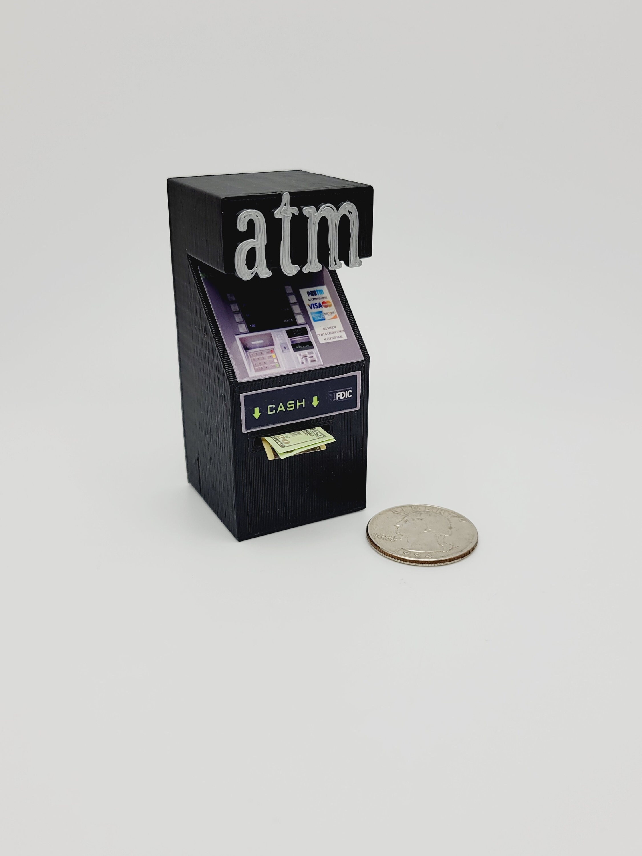 Miniature ATM Machine 1:24 Scale - Etsy