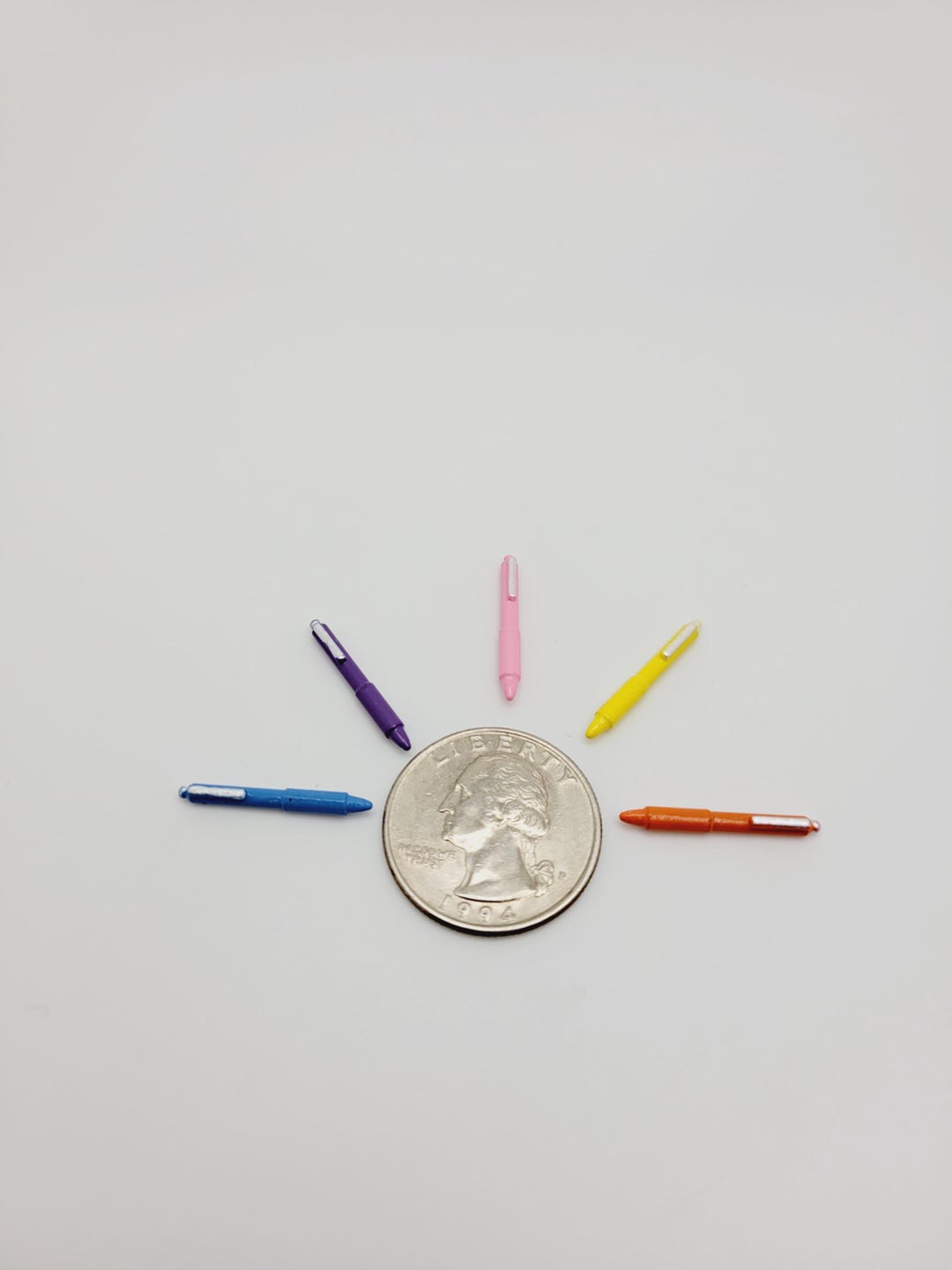 1:6 Scale Miniature Pens Dollhouse Desk Accessory 5 Pieces - Etsy