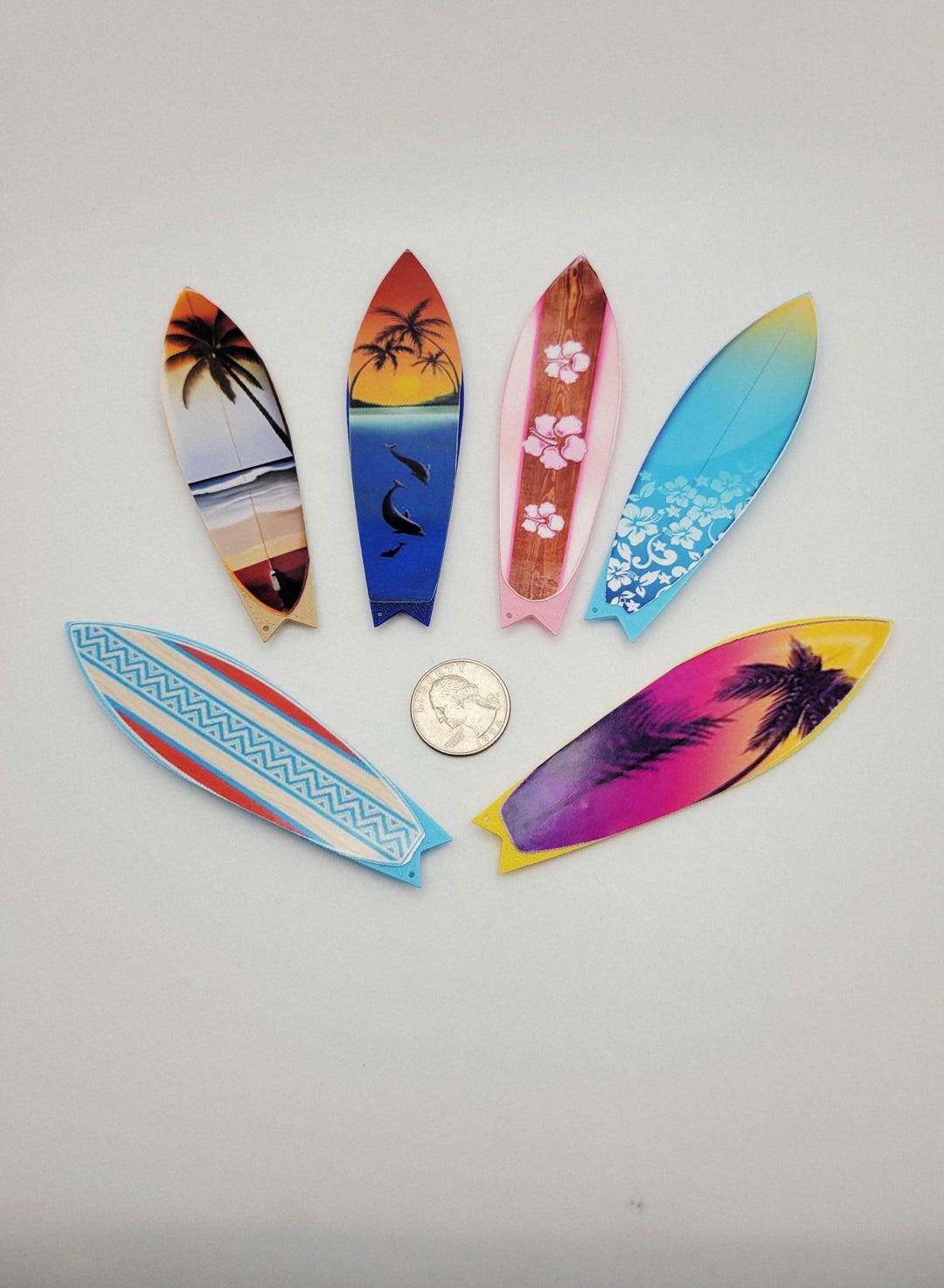 1:12 Scale Miniature Surfboard Tiny Summer Scenes - Etsy