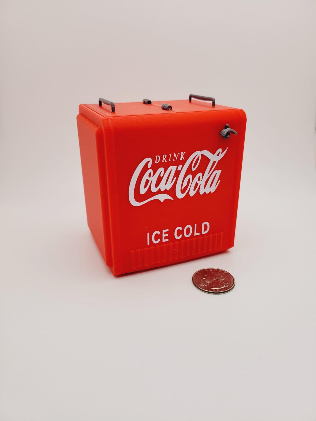 Miniature Coca-cola Cooler Action Figures/dollhouse Prop 1:10 Scale - Etsy