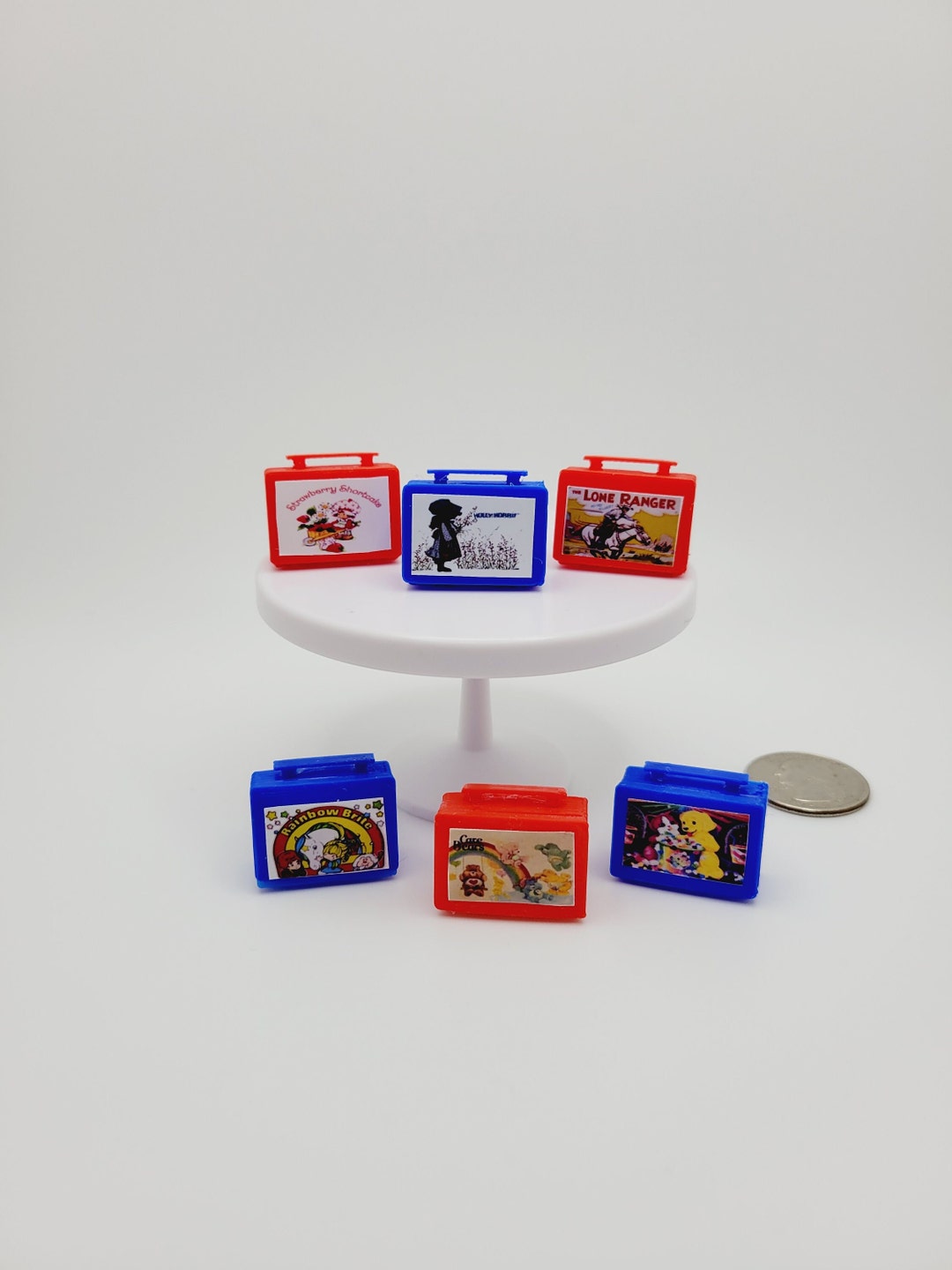Dollhouse Miniature Lunch Boxes/tiny Vintage Lunch Box for Dollhouses ...