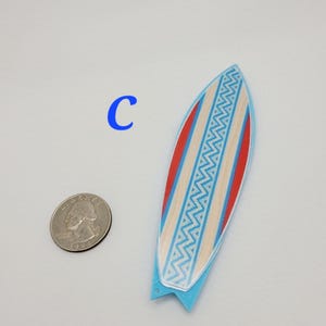 1:12 Scale Miniature Surfboard Tiny Summer Scenes - Etsy