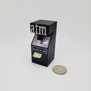 Miniature ATM Machine 1:24 Scale - Etsy