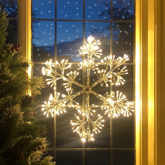 Dawsons Living Christmas Snowflake Window/wall Decoration With - Etsy UK