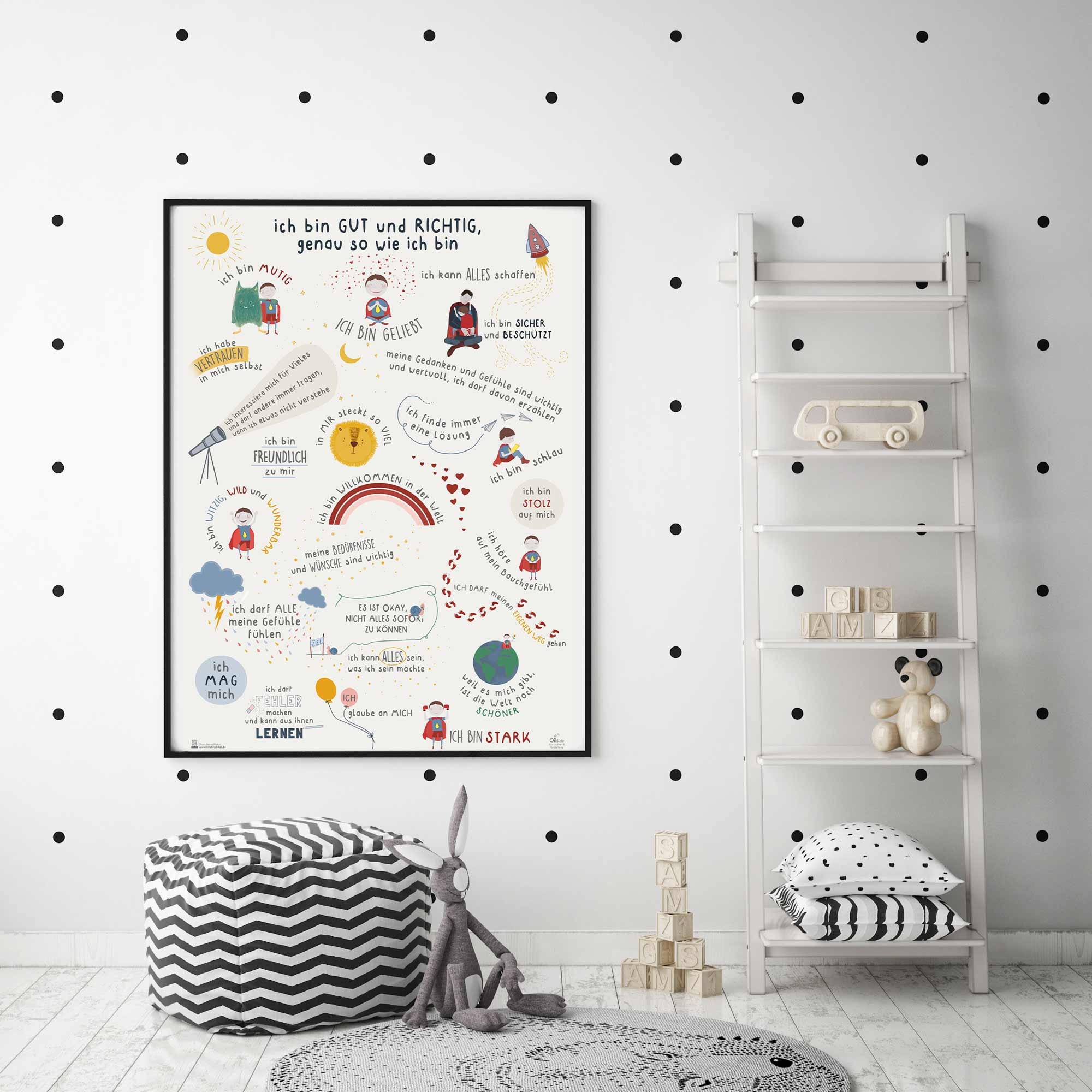Affirmations For Children | Poster DIN A1 | Self Love Poster | Positive ...