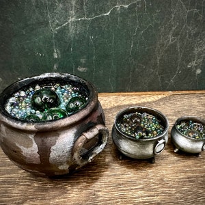 Multi-scale 1:12 Witch's Cauldron With Magic Brew Dollhouse Miniature ...