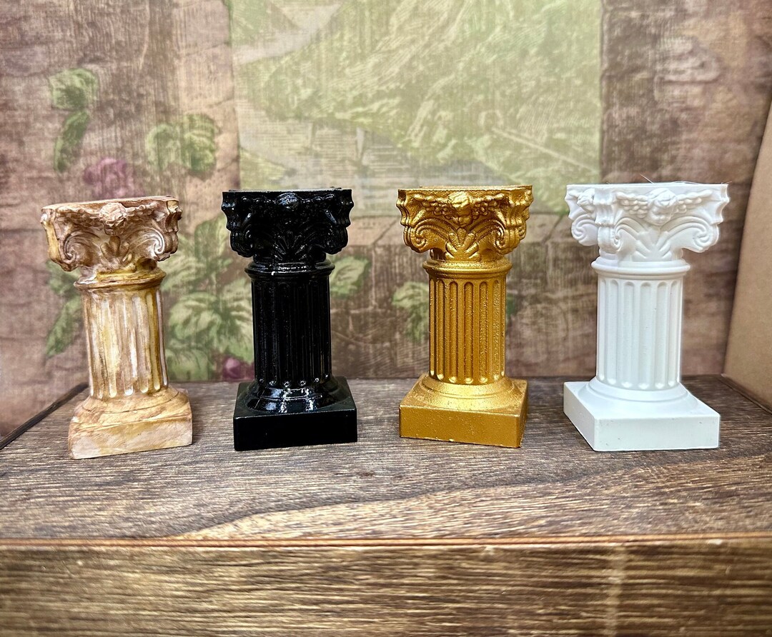 Multi-scale Decorative Columns for Statuary- Dollhouse Miniatures ...