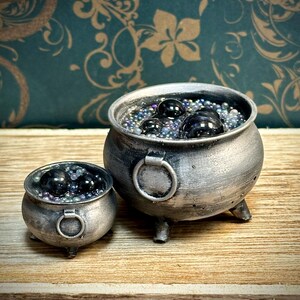 Multi-scale 1:12 Witch's Cauldron With Magic Brew Dollhouse Miniature ...