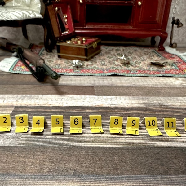 1:12 Dollhouse Miniature Crime Scene - Etsy