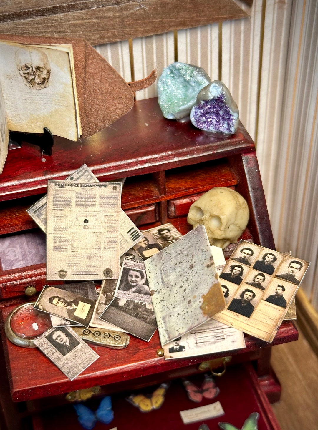 1:12 Antique Murder Mystery Cold Case- Serial Killer True Crime Paper ...