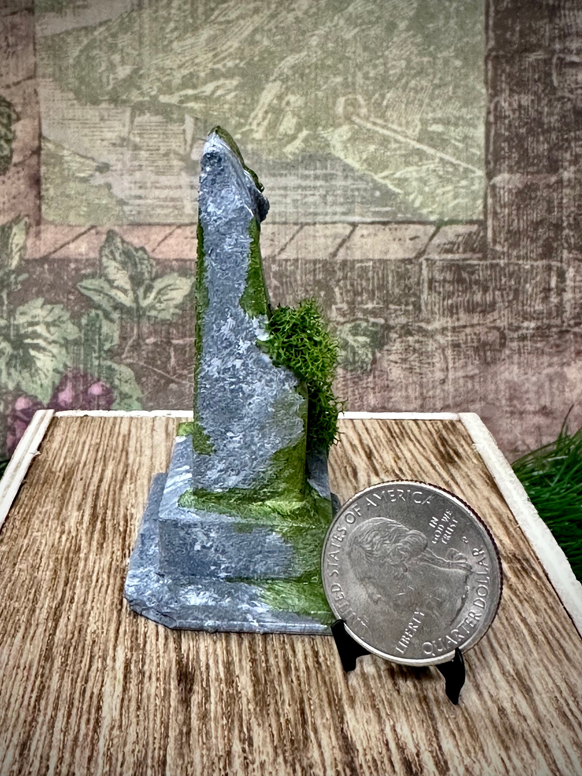 Multi-scale Headstone Dollhouse Miniature- Tiny Grave Marker- Diorama ...