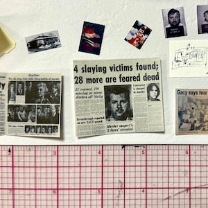 1:12 John Wayne Gacy Paper Pack Dollhouse Miniature -mini True Crime ...
