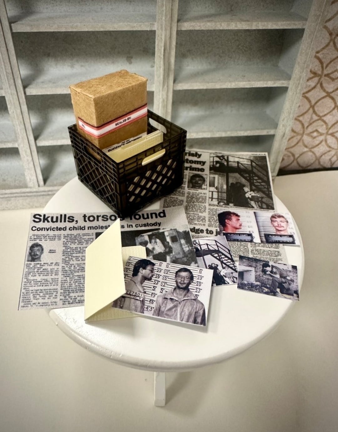 1:12 Jeffrey Dahmer Paper Pack Dollhouse Miniature -mini True Crime ...